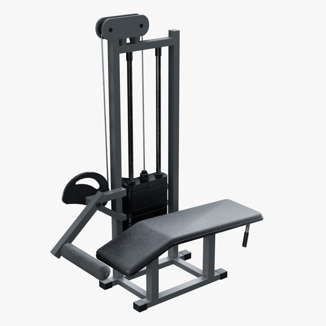 Leg Curl Machine 3D model - TurboSquid 1863061