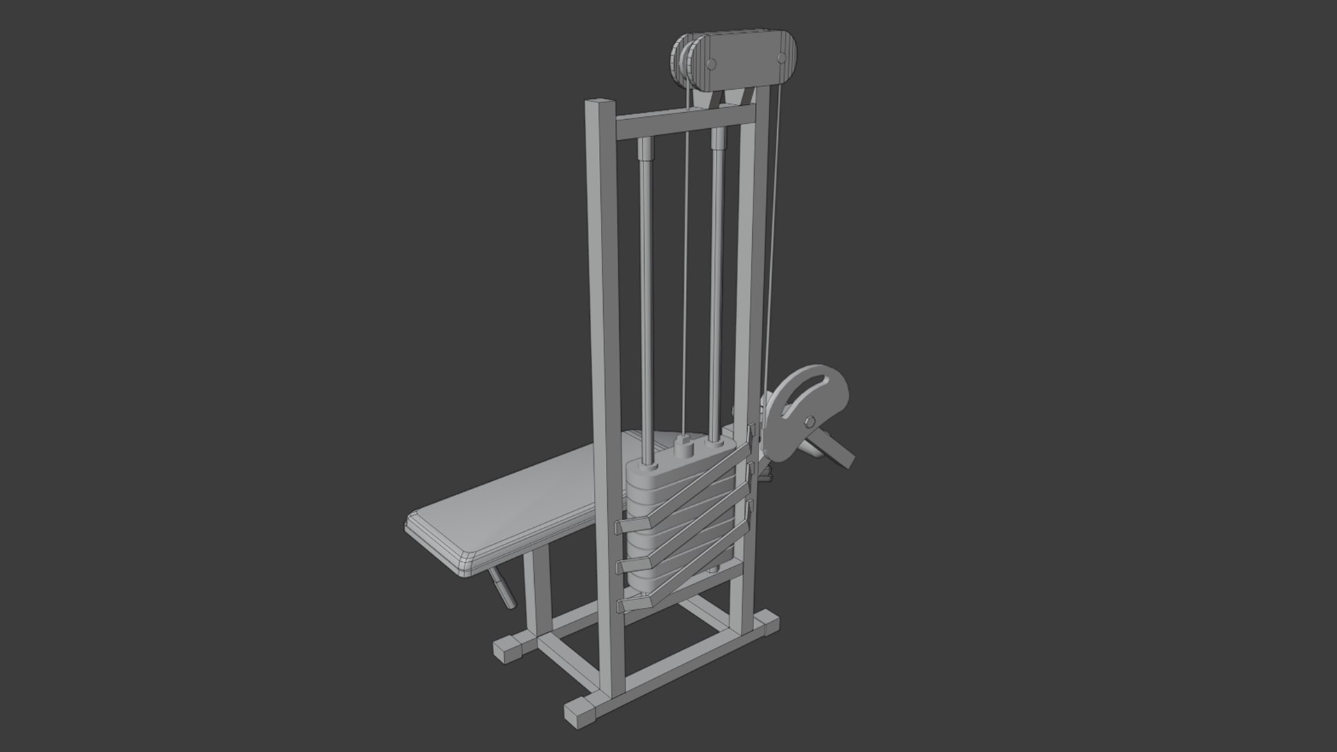 Leg Curl Machine 3D Model - TurboSquid 1863061