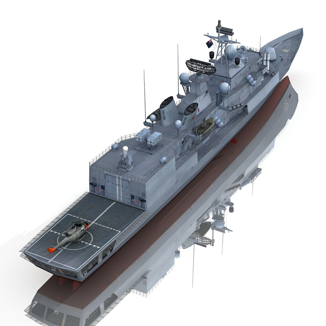 3ds Max Anzac Class Frigate Hmas