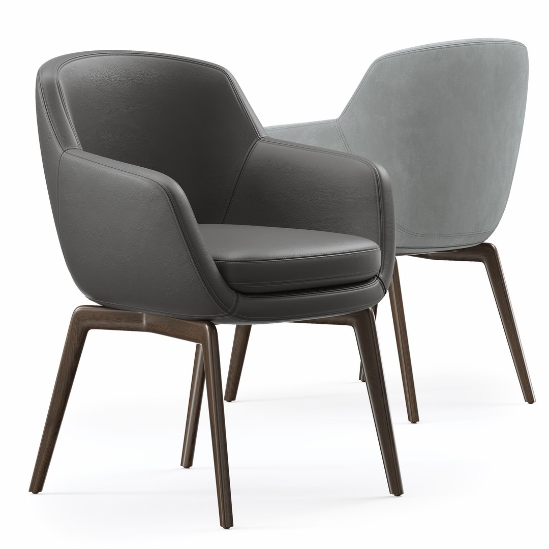 Minotti Belt Dining Chair Model - TurboSquid 2059291