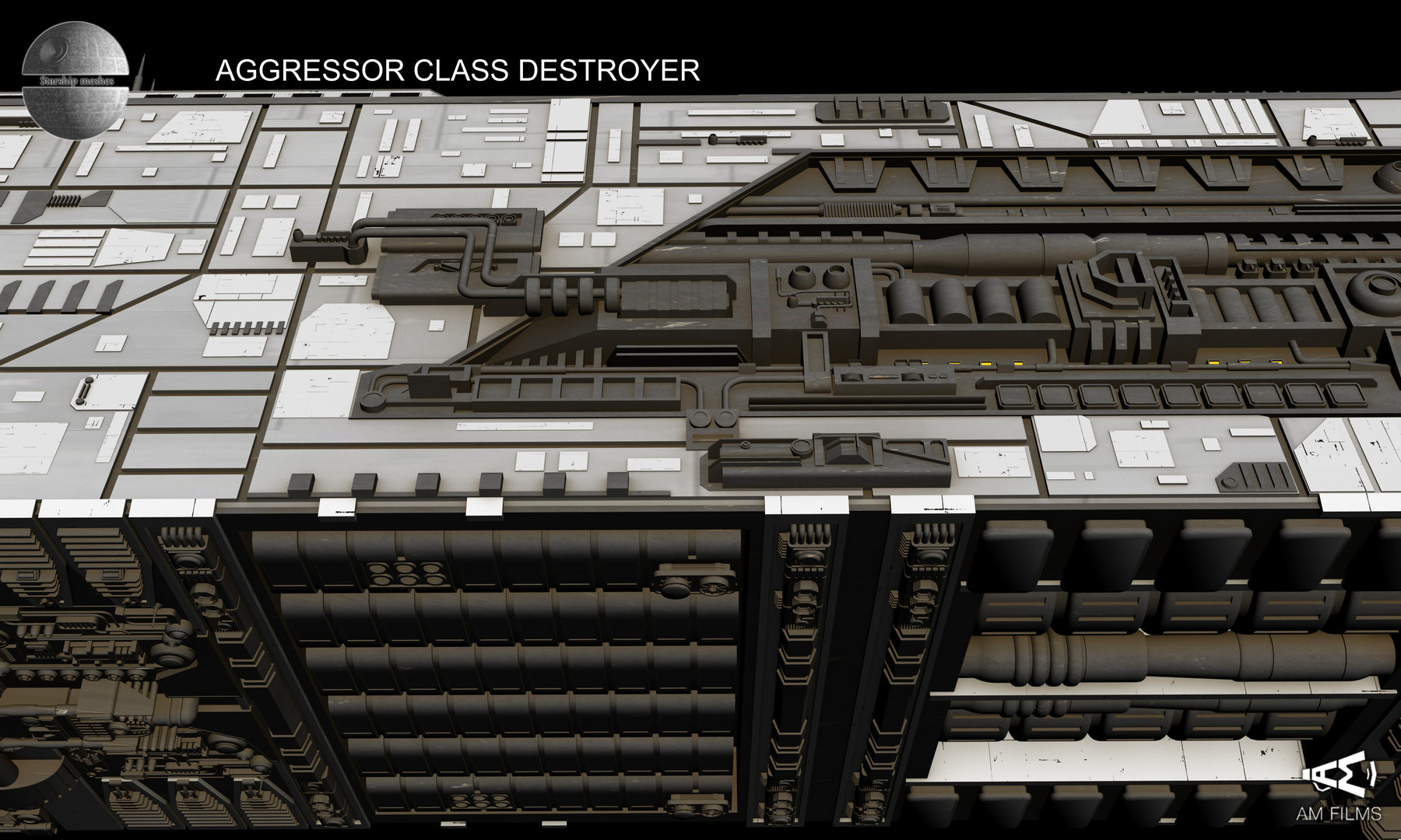 3D Aggressor class destroyer model - TurboSquid 1773656