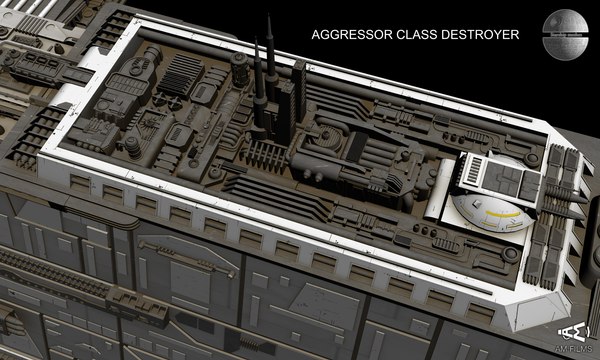 modelo 3d Destructor clase agresor - TurboSquid 1773656