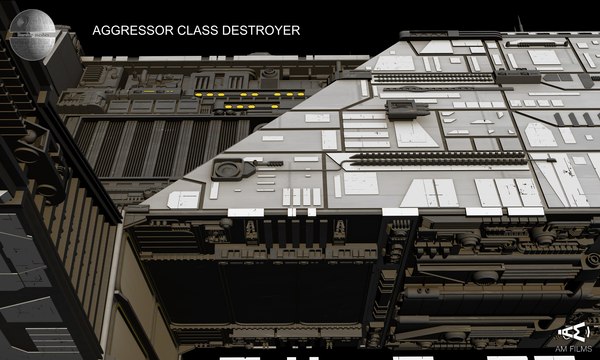 3D Aggressor class destroyer model - TurboSquid 1773656