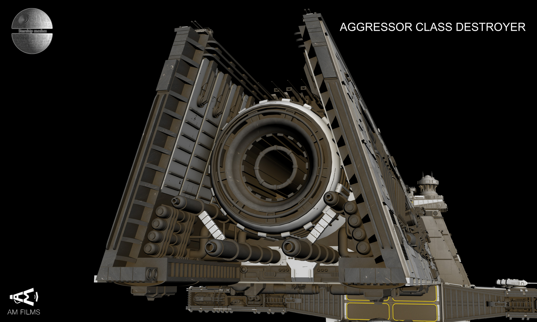 3D Aggressor class destroyer model - TurboSquid 1773656