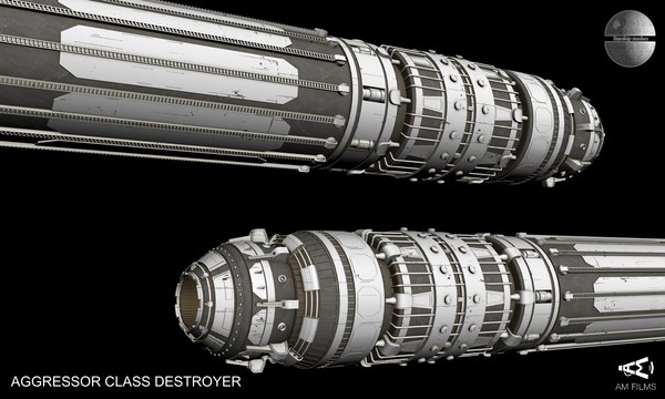 3D Aggressor class destroyer model - TurboSquid 1773656