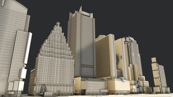 Square buildings morgan 3D - TurboSquid 1527062