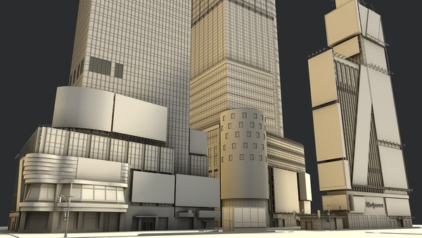 Square buildings morgan 3D - TurboSquid 1527062