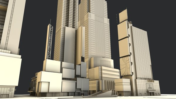 Square buildings morgan 3D - TurboSquid 1527062
