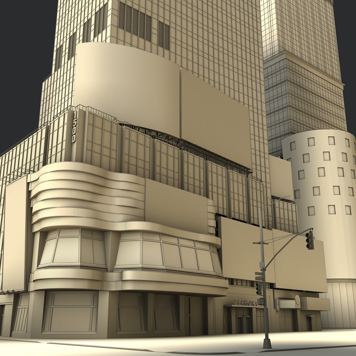 Square buildings morgan 3D - TurboSquid 1527062