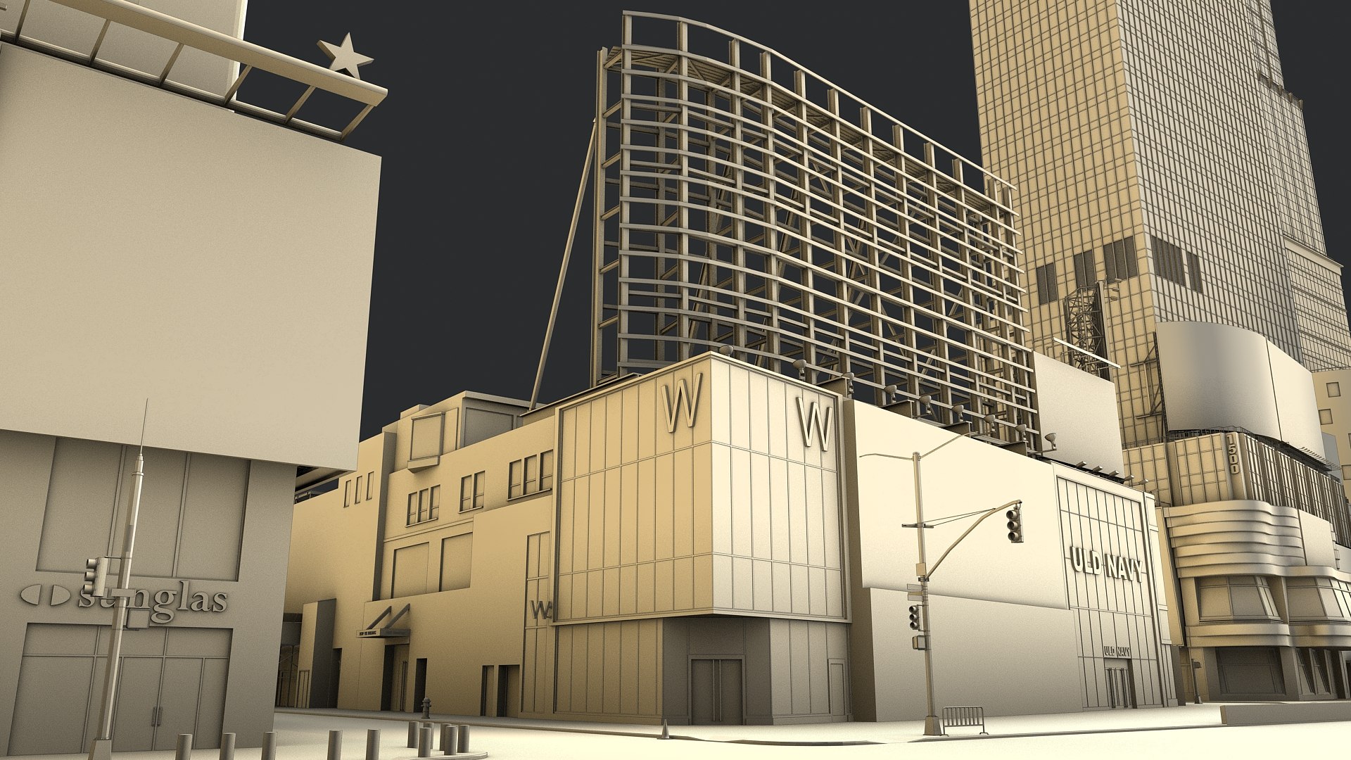 Square buildings morgan 3D - TurboSquid 1527062