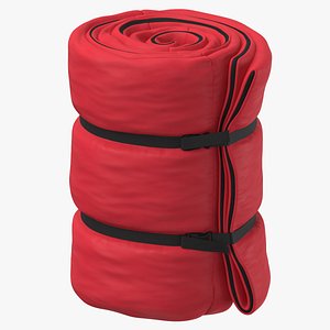 rolled sleeping bag