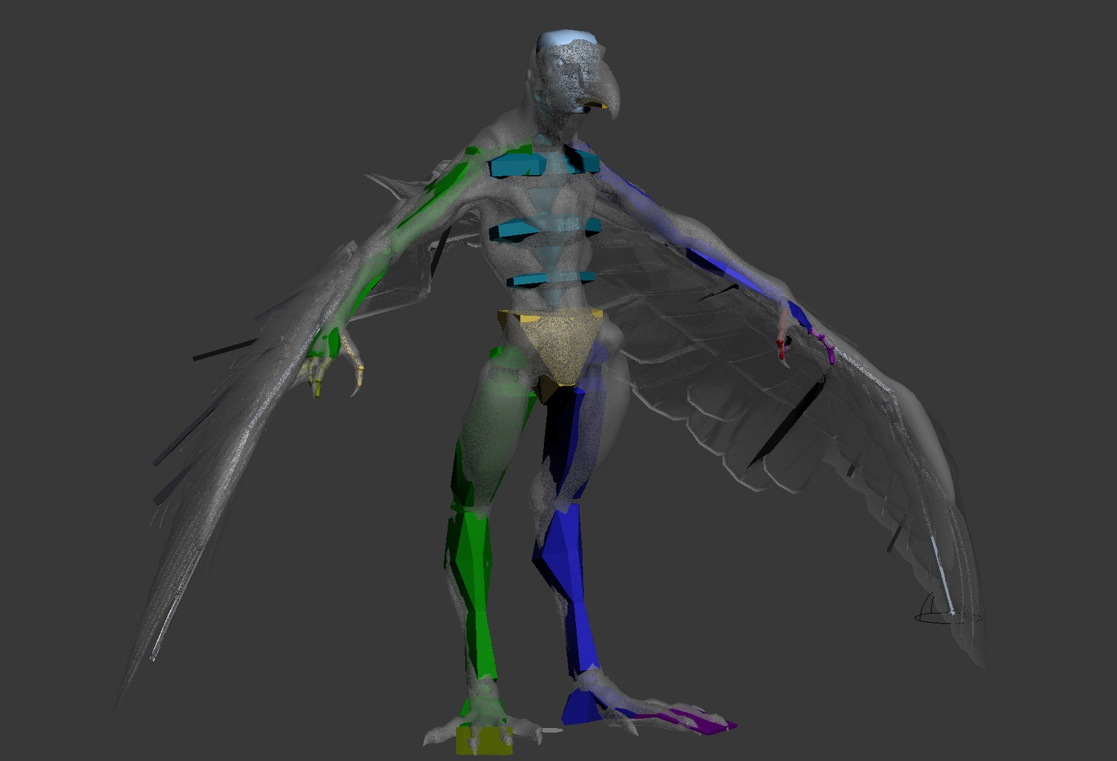 Bird Demon 3D model - TurboSquid 1895404