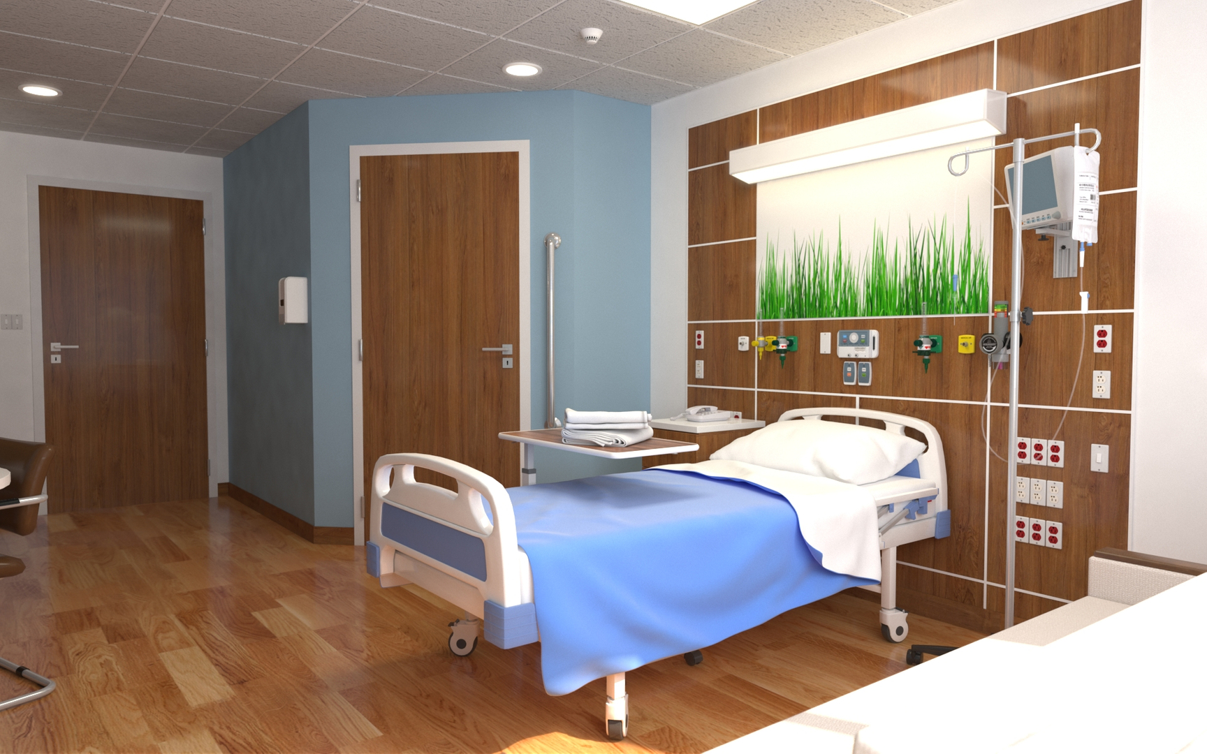 Patient room 3D model - TurboSquid 1625504