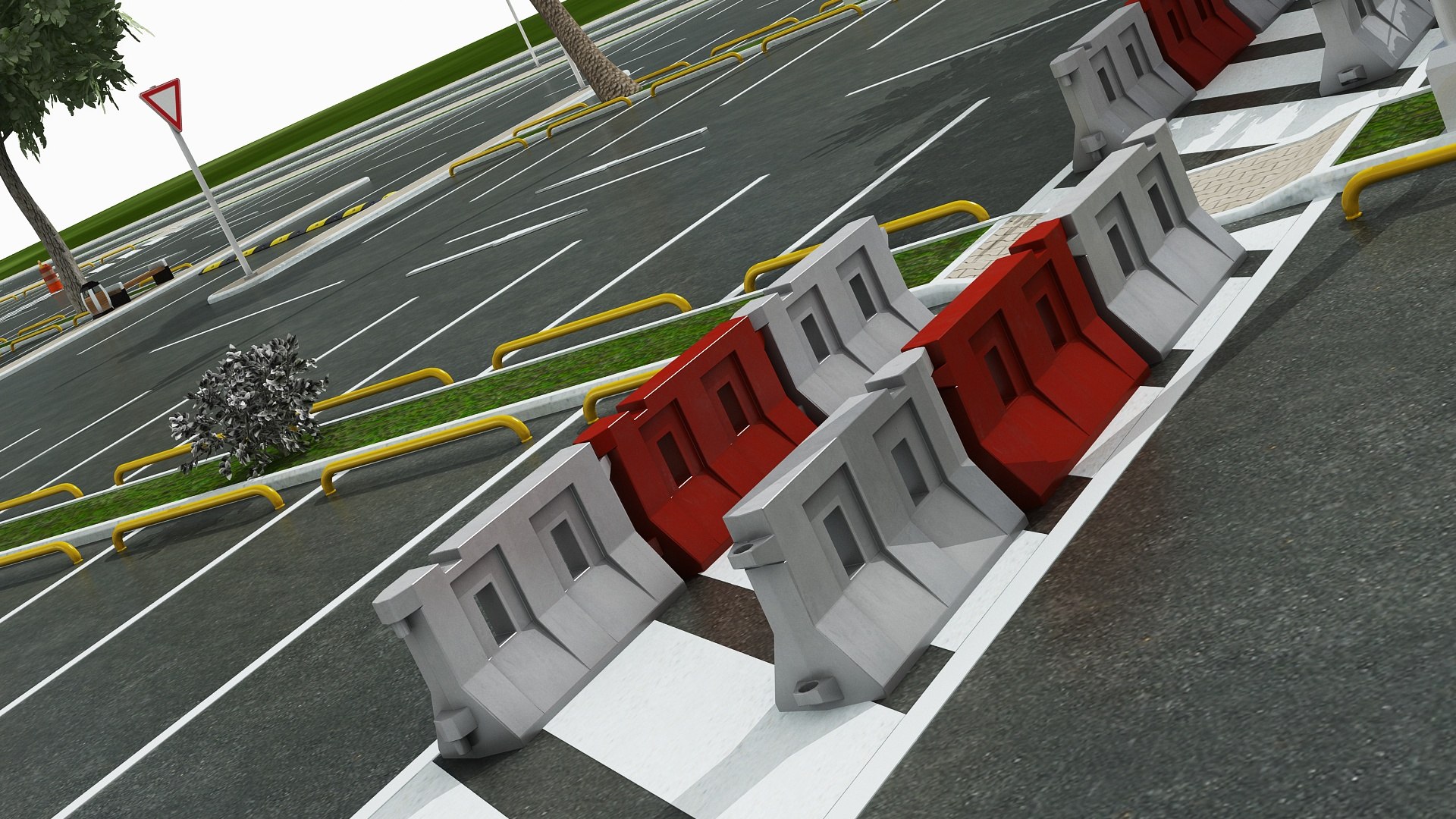 3D Realistic Car Park 2 - TurboSquid 1530656