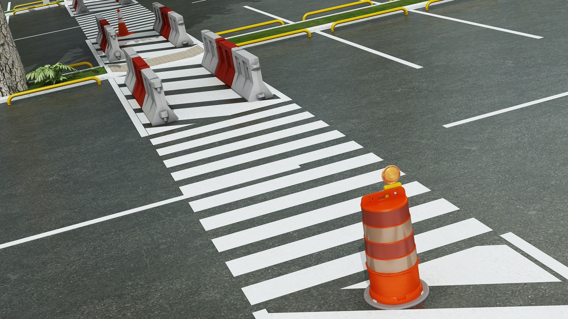 3D Realistic Car Park 2 - TurboSquid 1530656