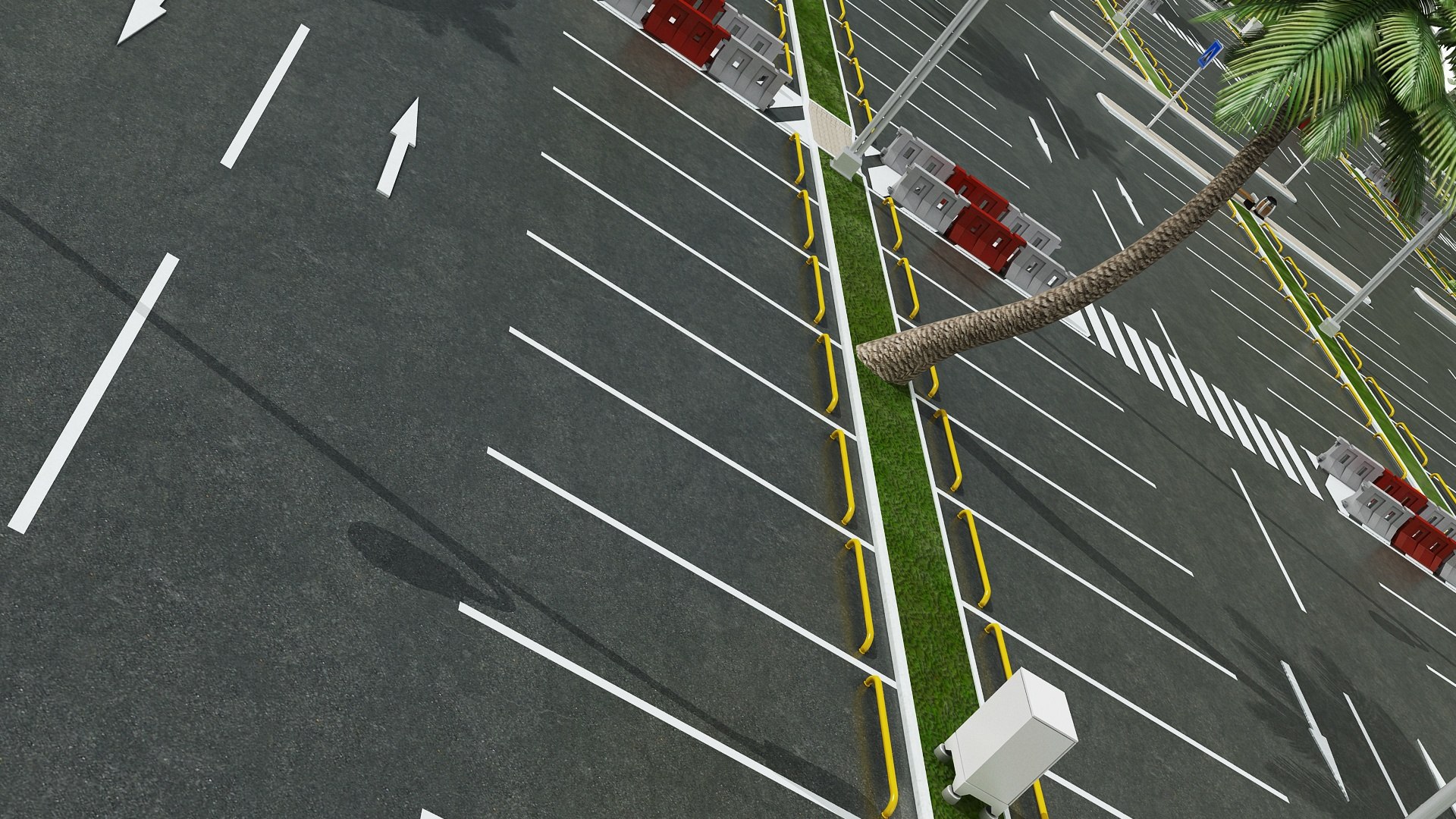3D Realistic Car Park 2 - TurboSquid 1530656