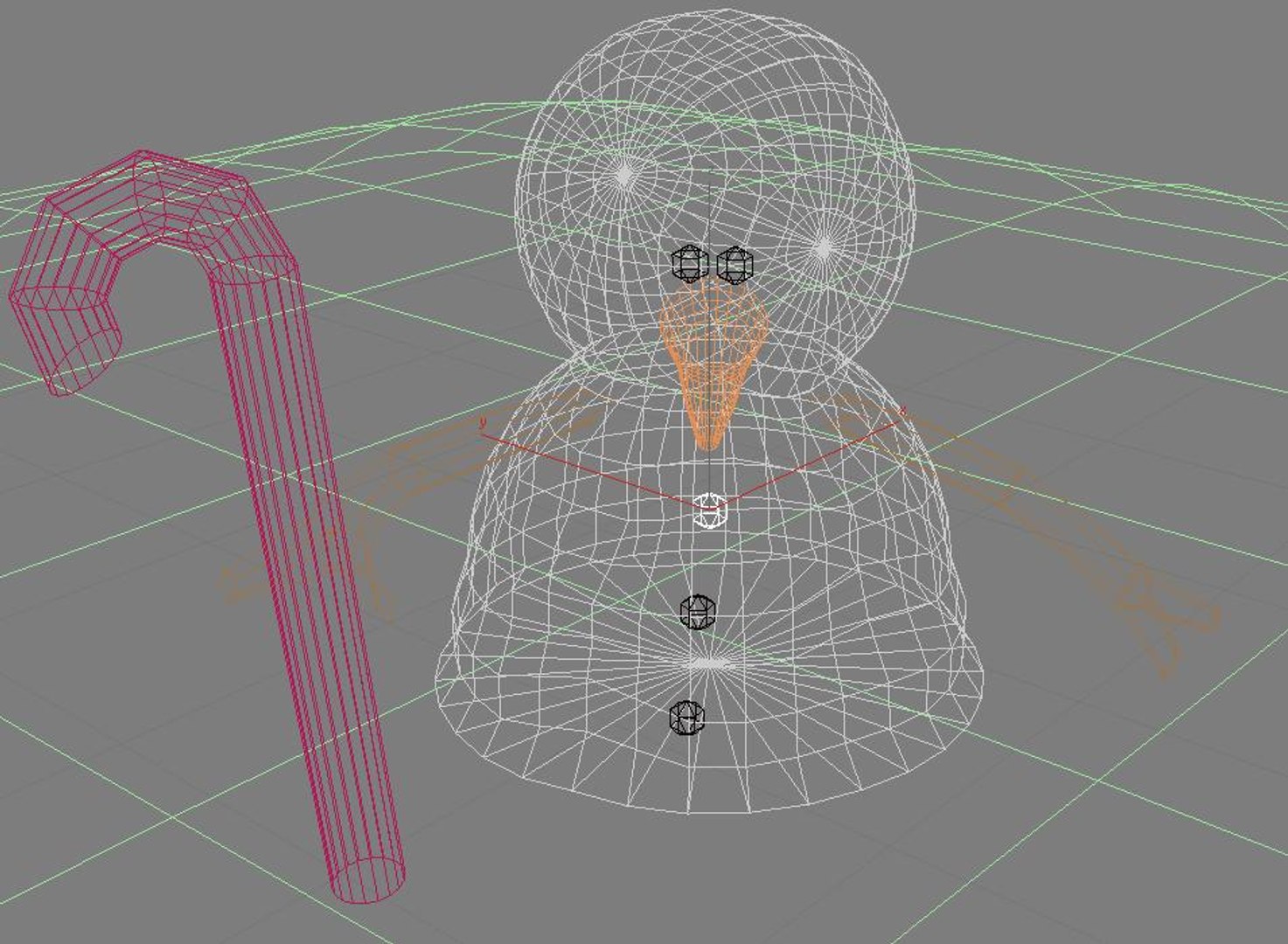 3d Model Snowman