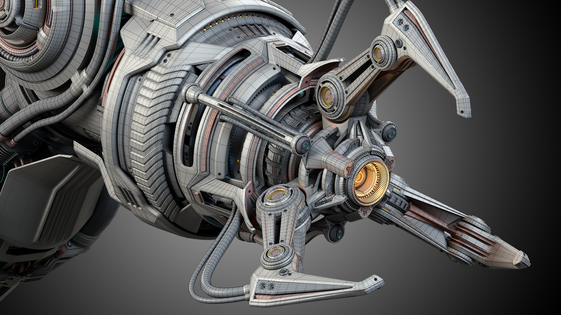 Sci-Fi Robotic Arm Advanced - Rigged And Animated Model - TurboSquid ...