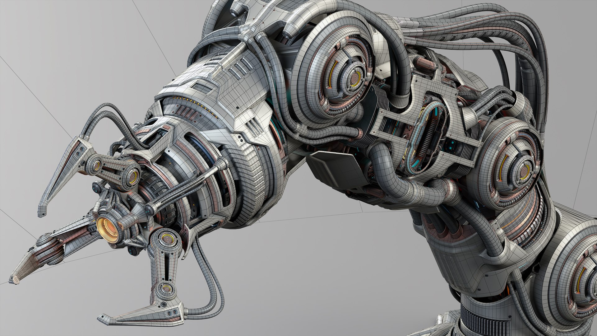 Sci-Fi Robotic Arm Advanced - Rigged And Animated Model - TurboSquid ...