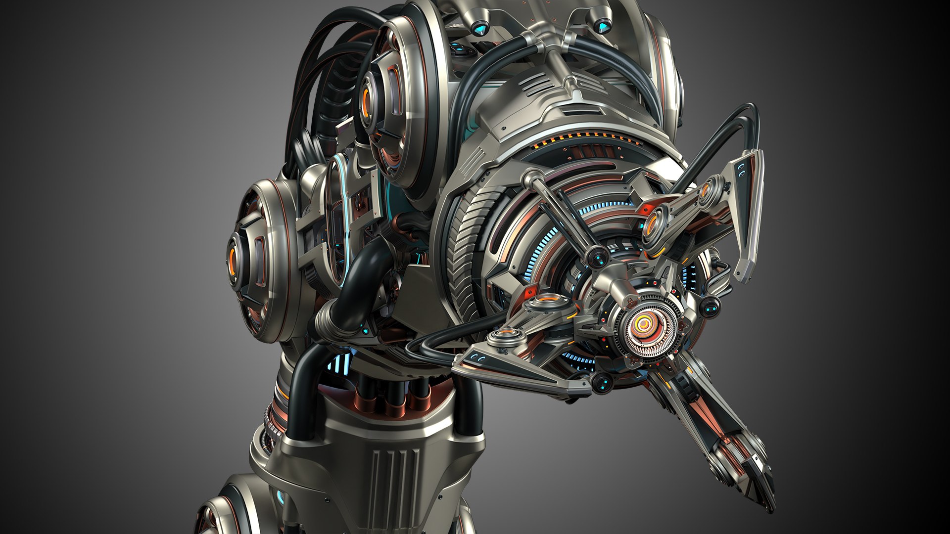 Sci-Fi Robotic Arm Advanced - Rigged And Animated Model - TurboSquid ...