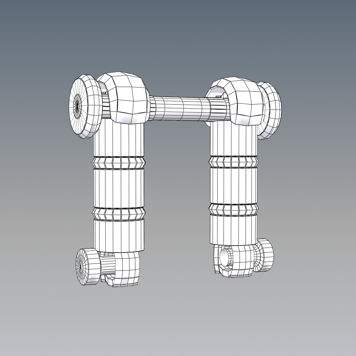 unibot male rigged 3d max