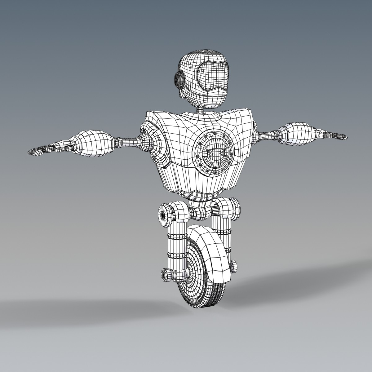 unibot male rigged 3d max