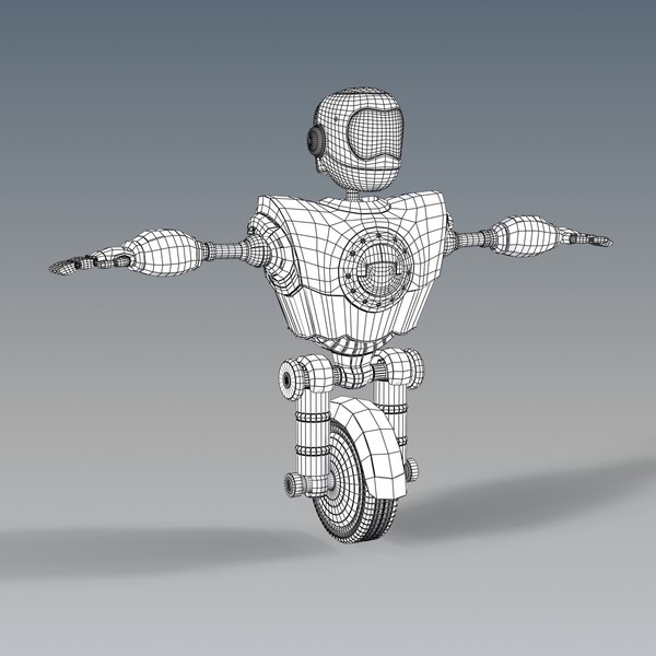 unibot male rigged 3d max