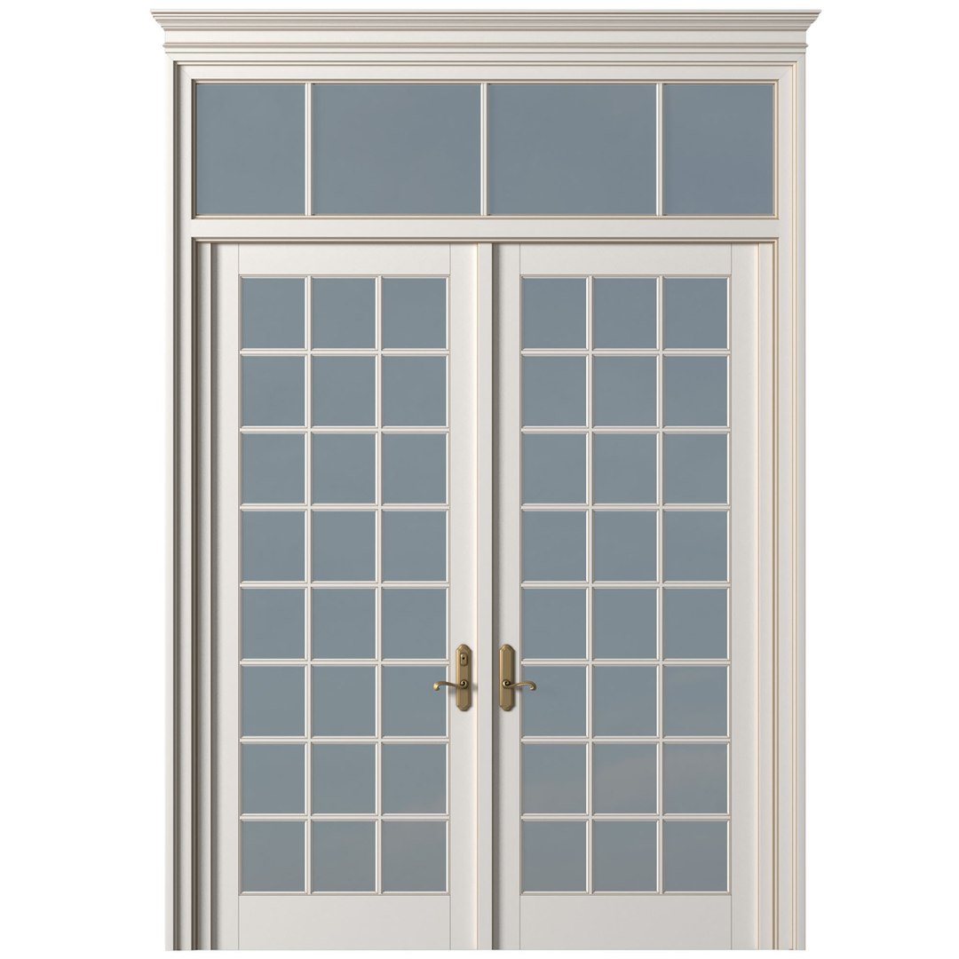 French Interior Doors Partition In Classic Style 3D Model - TurboSquid ...
