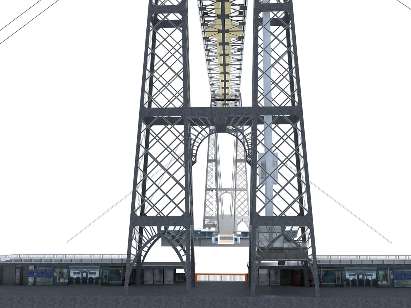 3d Bizkaia Transporter Bridge Architecture