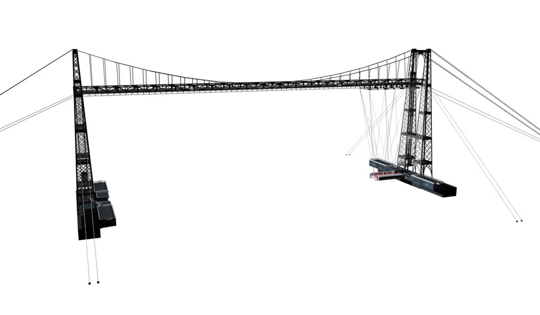 3d Bizkaia Transporter Bridge Architecture