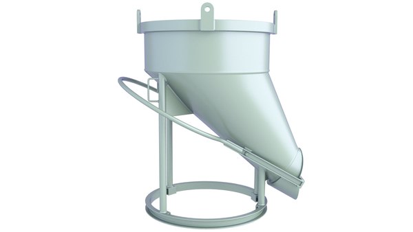 3D Industrial Concrete Container Hopper Bucket 3 - TurboSquid 1992887