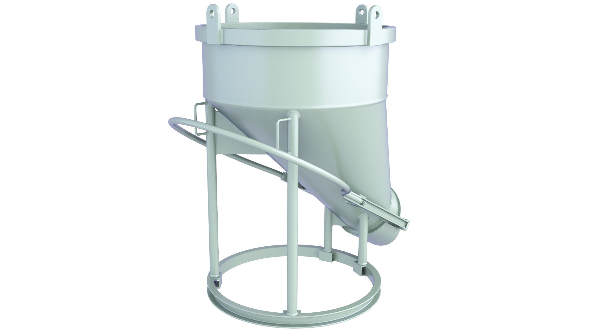 3D Industrial Concrete Container Hopper Bucket 3 - TurboSquid 1992887