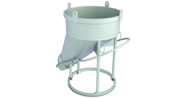 3D Industrial Concrete Container Hopper Bucket 3 - TurboSquid 1992887