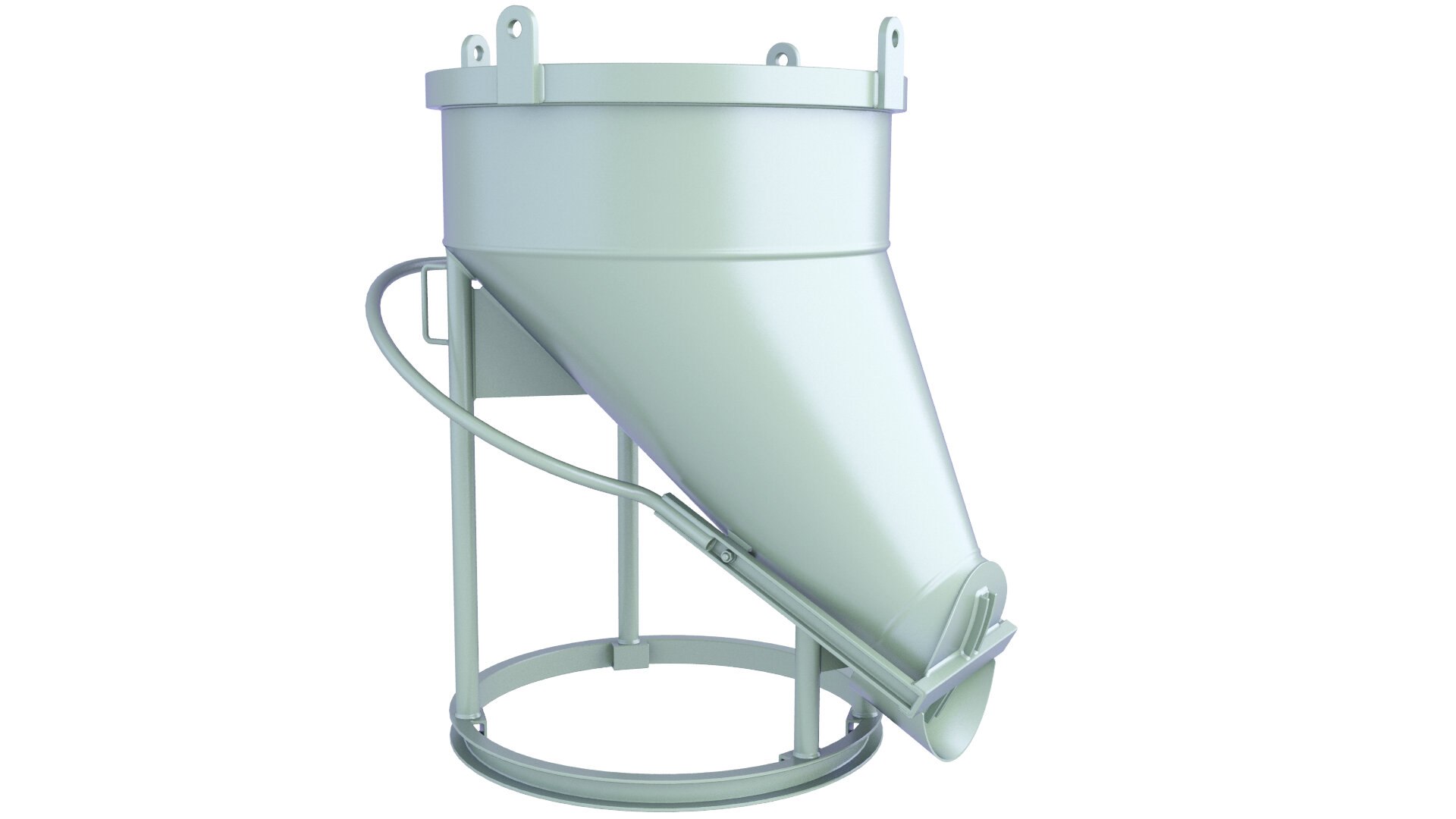 3D Industrial Concrete Container Hopper Bucket 3 - TurboSquid 1992887