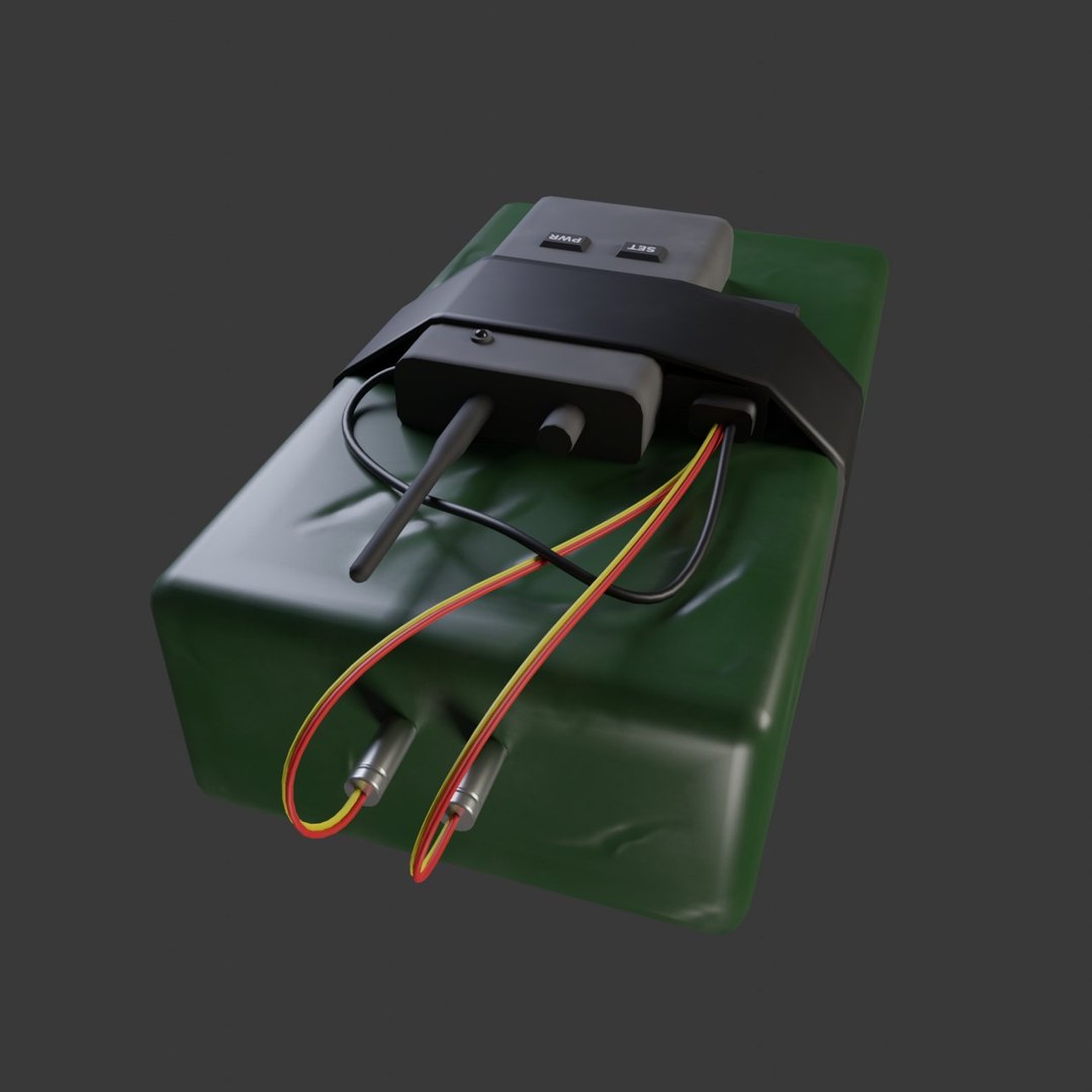 Remotely Explosive Charge 3D Model - TurboSquid 1661987