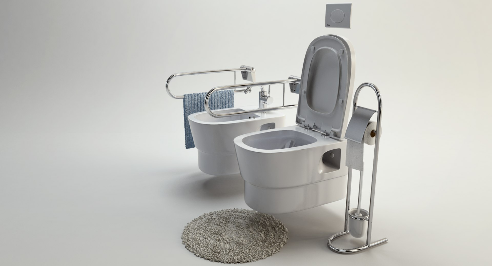 3d model toilet bohemia