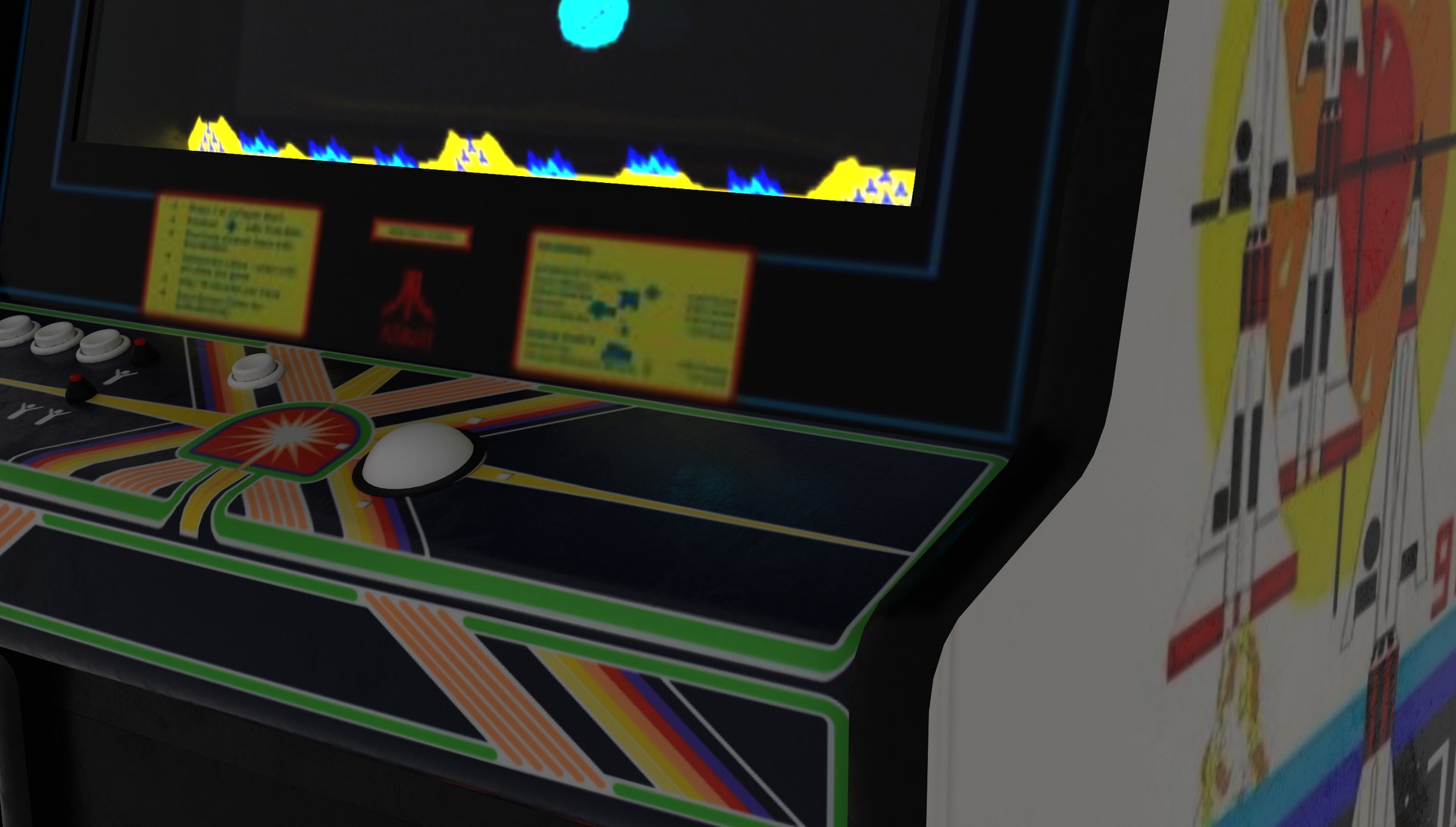 3D Retro Arcade Cabinets And Stools Pack 1 Model - TurboSquid 2374559