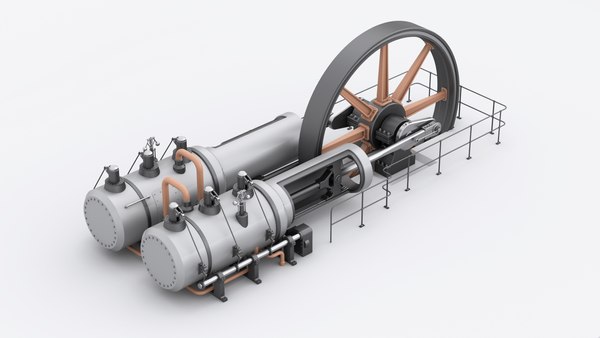 3D old steam engine - TurboSquid 1166729