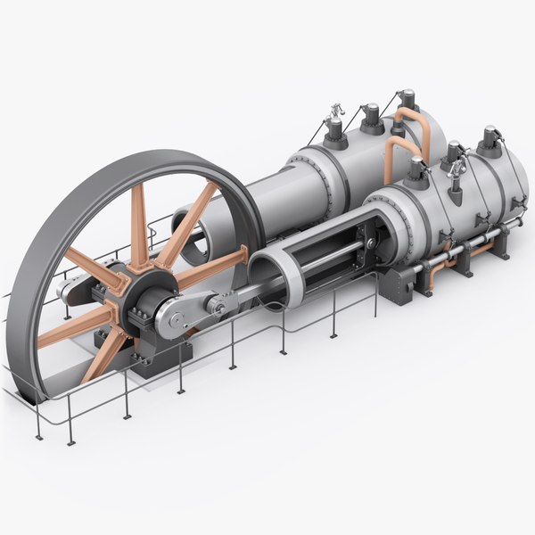 3D модель Паровой турбогенератор - TurboSquid 1149386