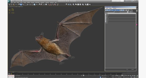3ds bat realistic