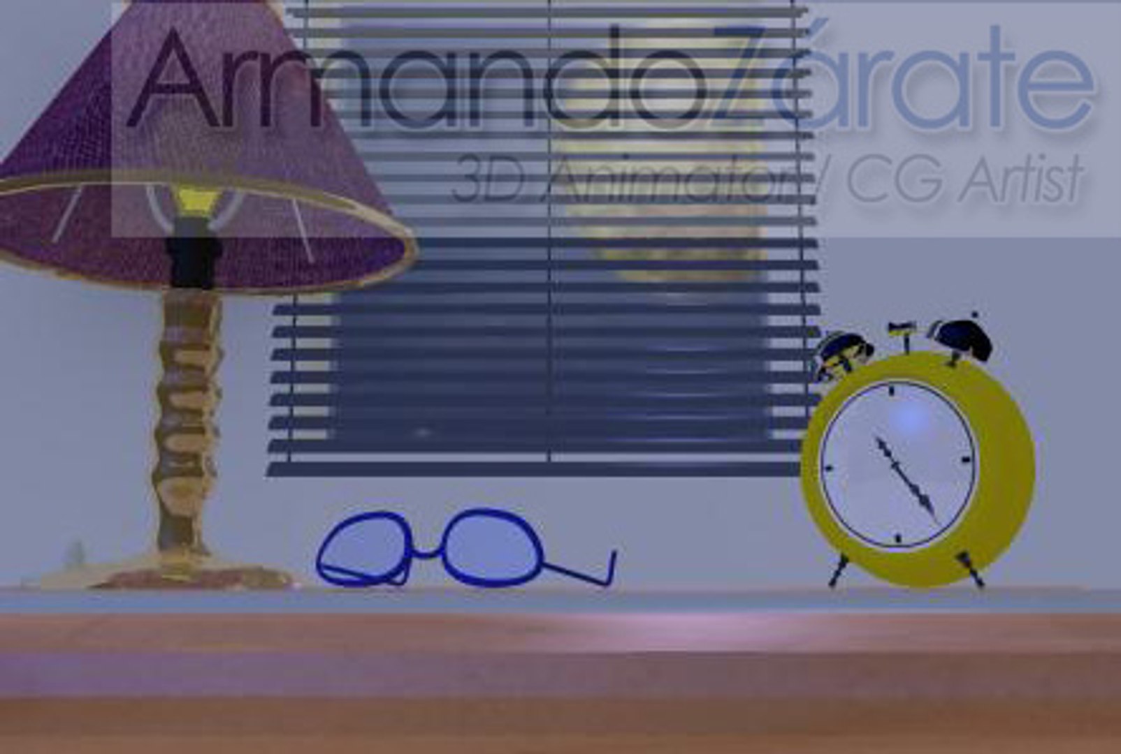 3d Scene Alarm Clock Model