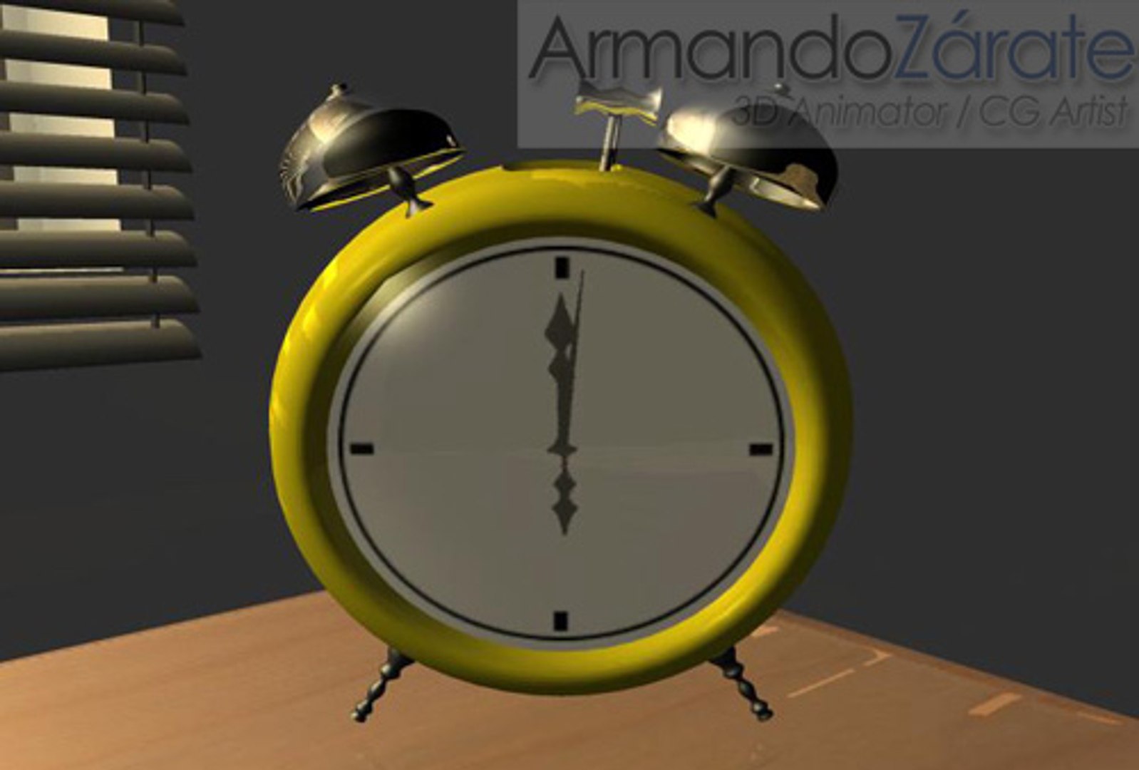 3d Scene Alarm Clock Model
