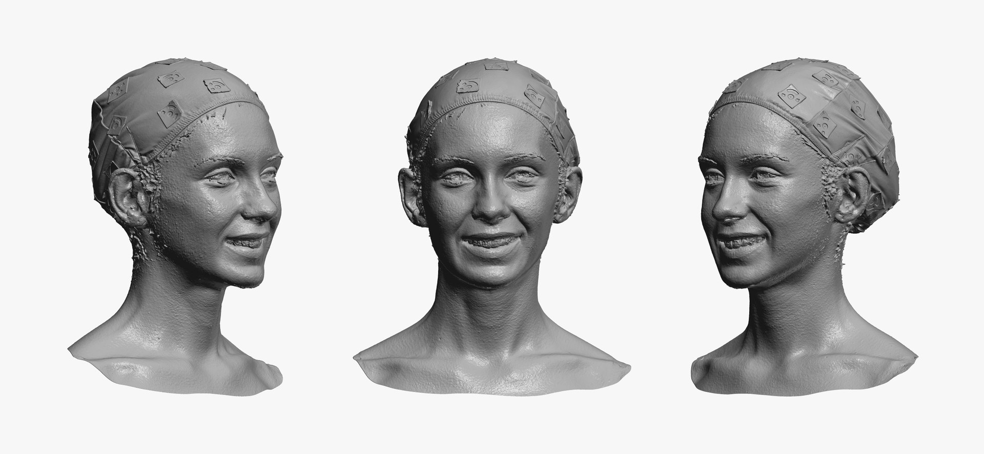 Athena human head smile 3D - TurboSquid 1665935