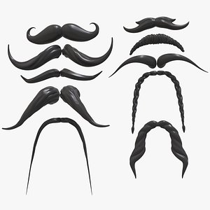 3D Moustache Models - Browse & Download Formats - TurboSquid