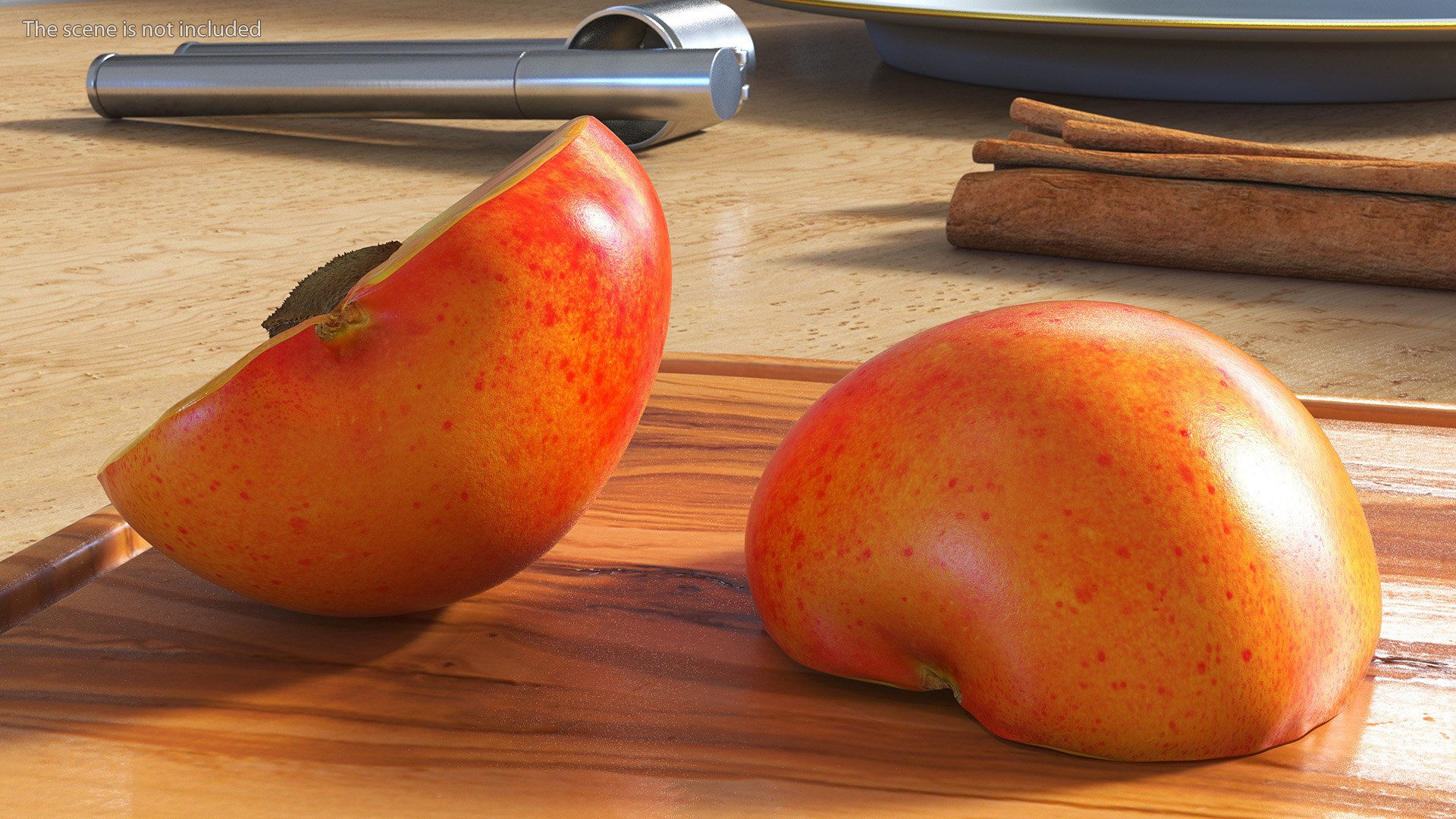 Fresh Apricot Cut 3D Model - TurboSquid 2115226