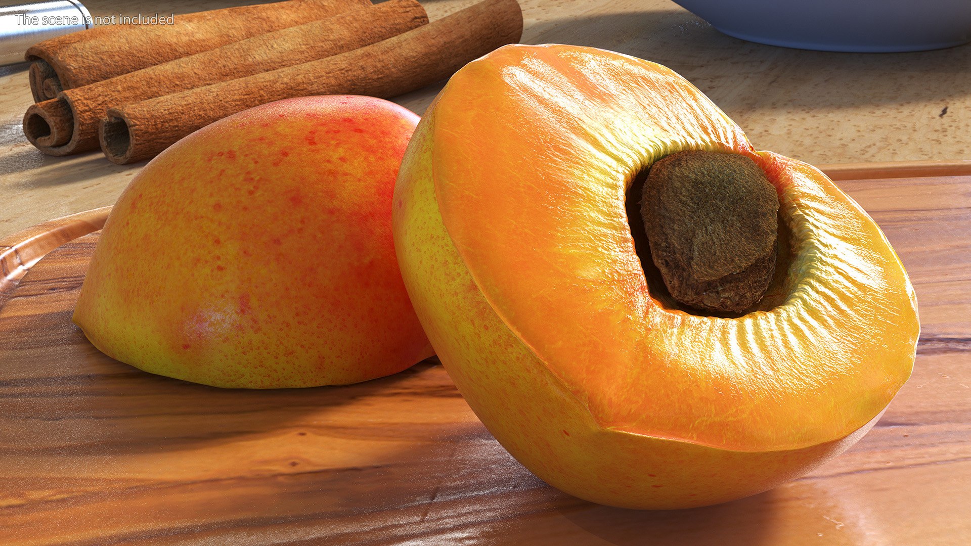 Fresh Apricot Cut 3D Model - TurboSquid 2115226