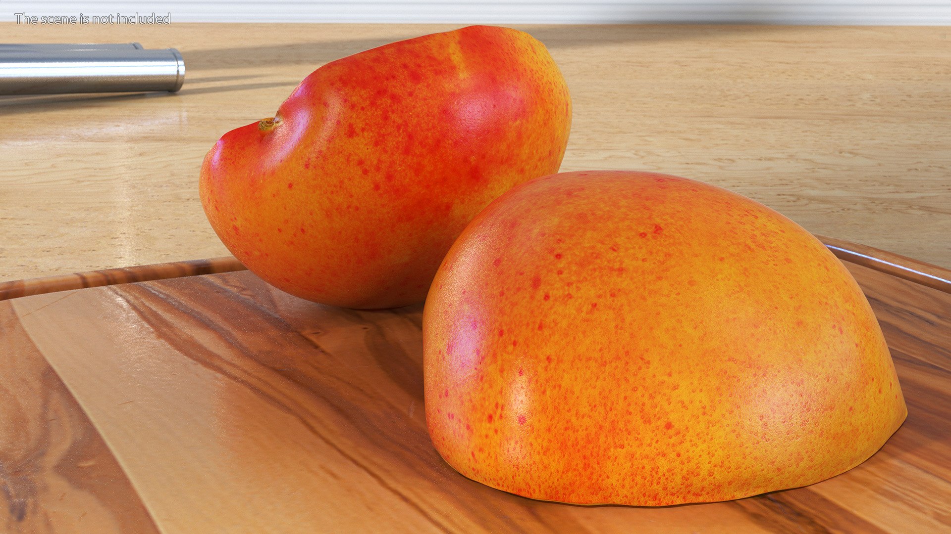 Fresh Apricot Cut 3D Model - TurboSquid 2115226