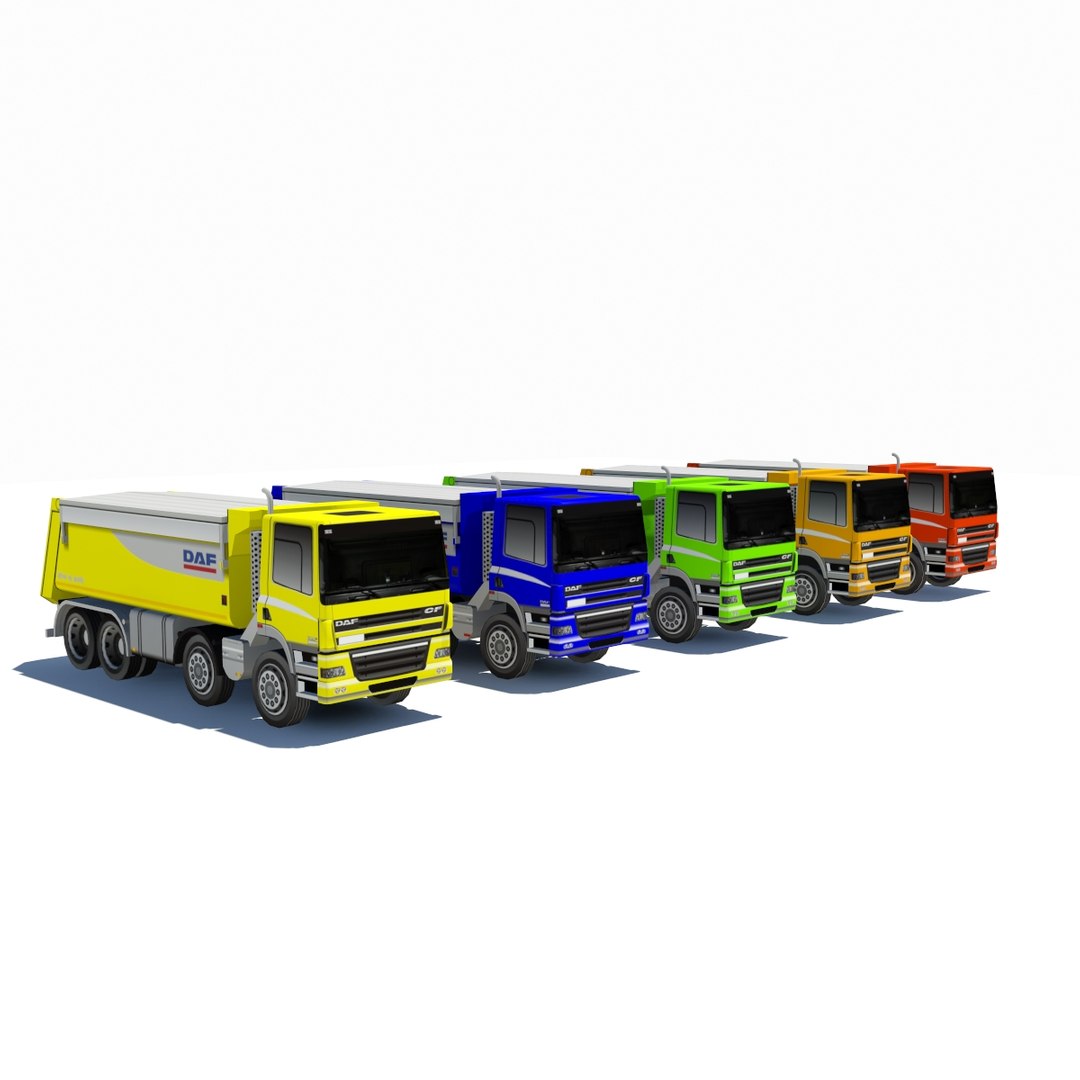 3d Low-poly Daf Cf