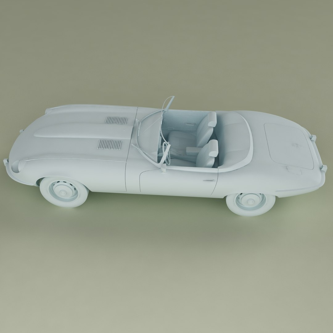 3d Model E-type Series 2 V12