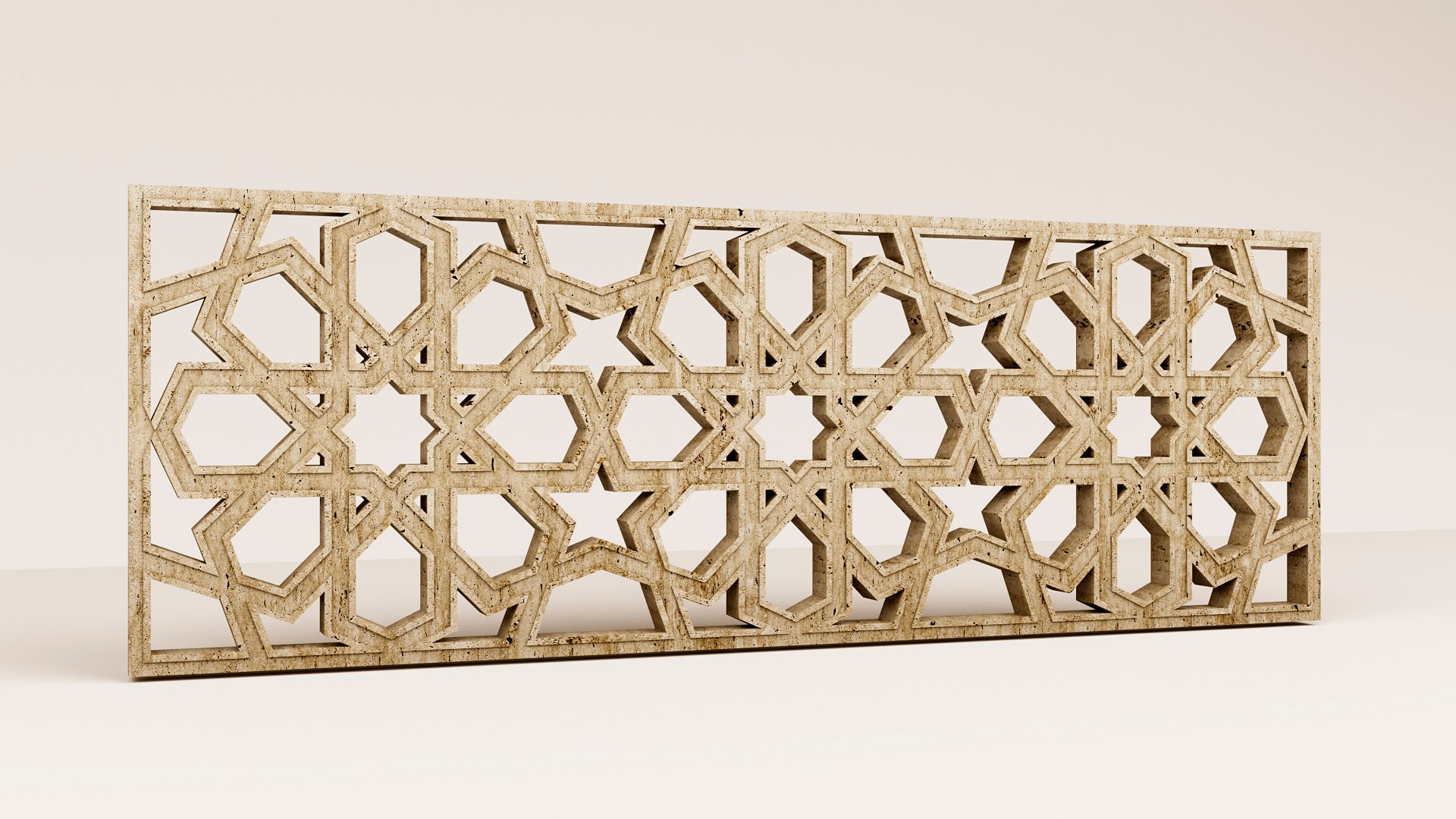 Islamic Geometric Decor Panelling 3D Model - TurboSquid 1756892